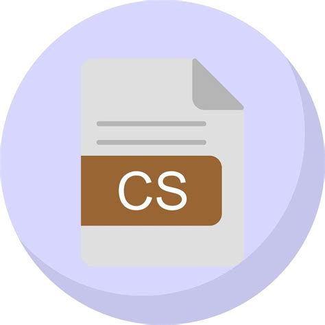 CS File Format Flat Bubble Icon Vector Art At Vecteezy