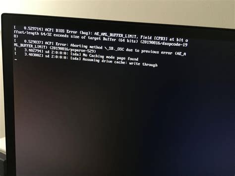 Acpi Cannot Boot Ubuntu 20 Apci Bios Error Aeamlbufferlimit Ask Ubuntu