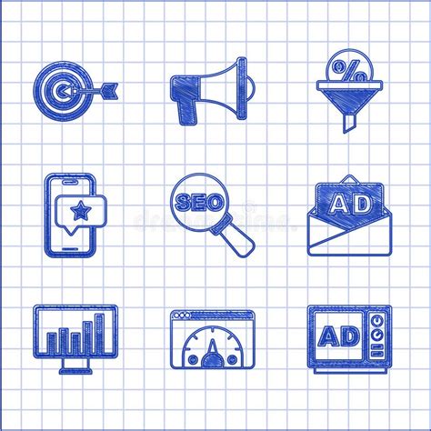 Set Seo Optimization Website Statistic Advertising Monitor With Set Seo Optimization Website Statistic Advertising Monitor With