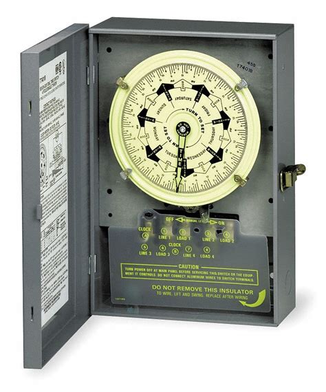 INTERMATIC Electromechanical Timer 125V AC Voltage 40 A Amps Steel 21 Hr Max Time Setting