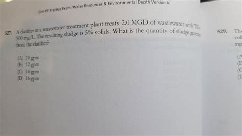 Water Depth Sludge Quantity Calculation The Answer Seems Wrong Why Tss Mg L Is Divided By