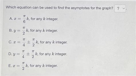Solved Determine Which Equation Can Be Used To Find The Chegg Com