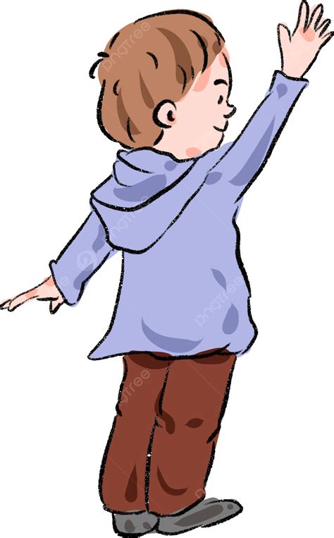 رسم اليد الطالب رفع أيدي الكرتون طالب علم حرف Raise Your Hand Png