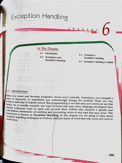 exception handling pdf
