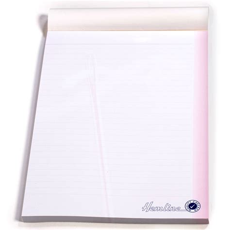 A4 Size Notepad 21 X 297cm 827″ X 1169″ 100 Pages Hemline A4 Size Notepad 21 X 297cm 827″ X 1169″ 100 Pages Hemline