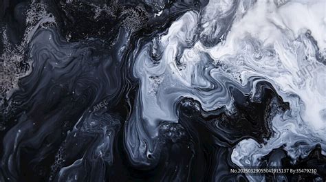 Ai创作图水墨 流动 纹理 黑白 艺术 图案 抽象 液体 动感 视 元素 风格 画面 质感 设计 昵图网