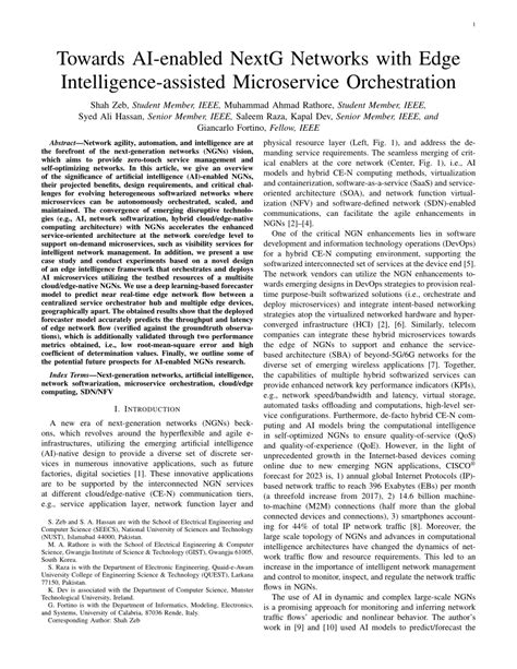 Pdf Toward Ai Enabled Nextg Networks With Edge Intelligence Assisted