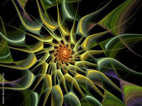 Fractal Spiral Background Image Illustration Infinite Repeating Spiral Pattern Vortex Of