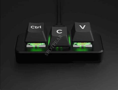 Raspberry Pi Pico Rp2040 Shortcut Keyboard Lazy Keyboard Ctrl C V Programmers Three Key