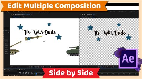 After Effects Tutorial Edit Or View Multiple Composition Simultaneously Youtube
