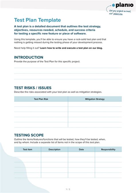 10 Steps To Create A Test Plan For Your New Feature Release Free Pertaining To Test Exit Report