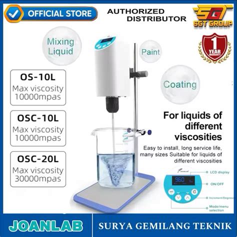Jual Overhead Stirrer 10 Liter Joanlab Osc 10l Mixer Lab Electric Stirer Shopee Indonesia