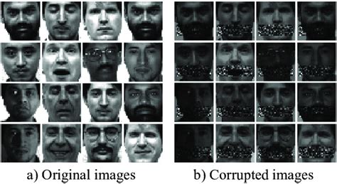 The Original Images And Corrupted Images From Yale Dataset Download