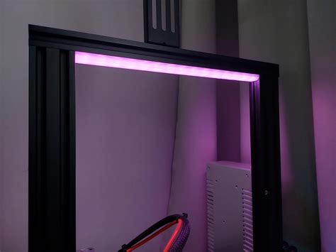 Ender 3 Rgb Light Bar Led Strip Diffuser Neopixel By Karolni Download Free Stl Model