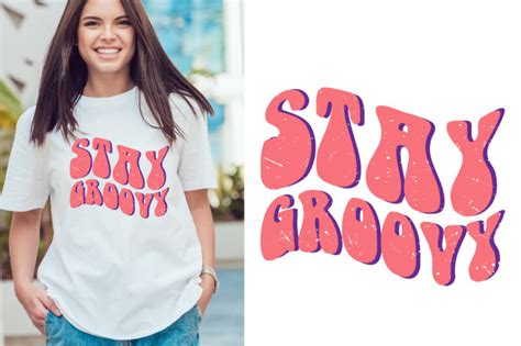 Groovy Style Typography T Shirt Design Vector Buy T Shirt Designs