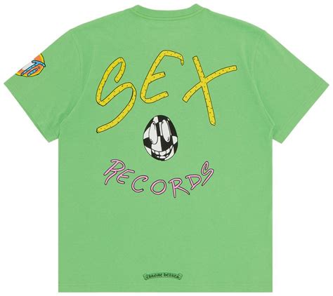 Buy Chrome Hearts X Matty Boy Sex Records T Shirt Green 1383