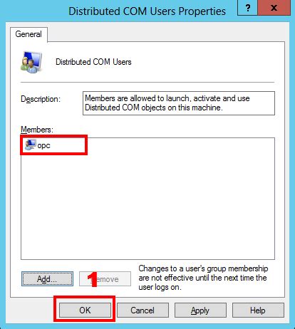 OPC DCOM Configuration User Creation Access Permissions On Windows Server