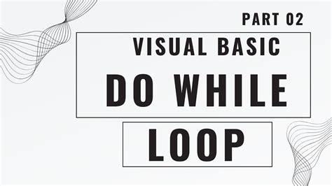 Visual Basic Do While Loop Youtube