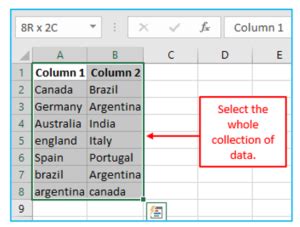 Compare Columns In Excel