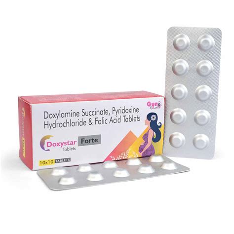 Doxylamine Pyridoxine Folic Acid Tablet Doxystar Forte Tablet Gyno Remedies