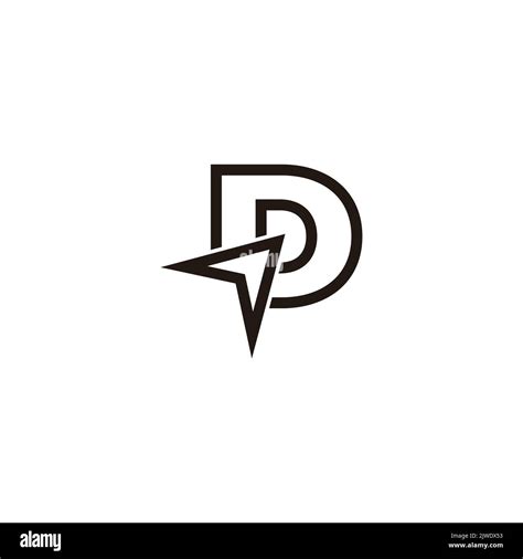 Letter D Cursor Arrow Logo Design Vector Stock Vector Image Art Alamy