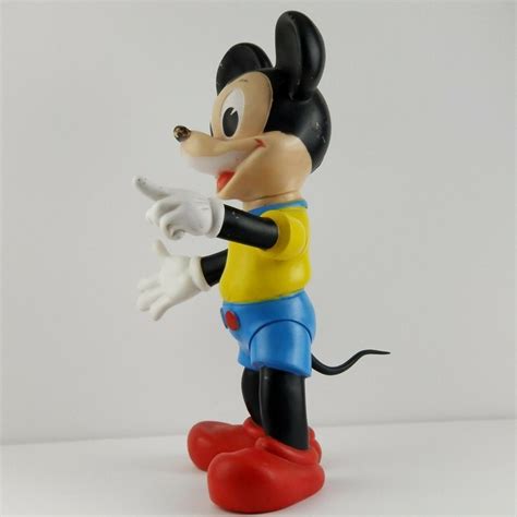 Vintage Mickey Mouse Figure Walt Disney Ledraplastic Poseable 14 Doll 2060327820