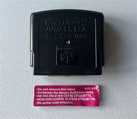 NINTENDO 64 N64 Memory Expansion Pak NUS 008 Black Jumper Pack Sticker Official 9 75 PicClick UK