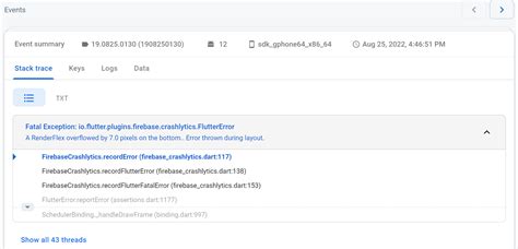 Firebase Crashes For Layout Are Kinda Useless Issue Flutter Flutter GitHub