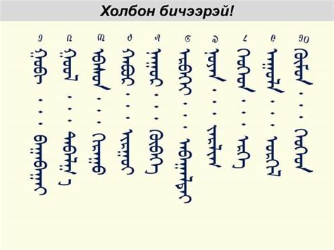 Монгол бичгийн тийн ялгал On Emaze