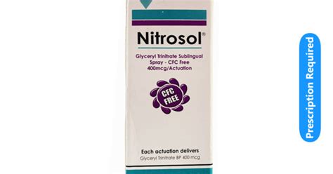 Nitrosol Spray 400Mcg Rs 1 654 00 Mycare Lk Sri Lanka