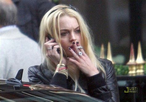 We Heart It Lindsay Lohan Women Smoking Lindsay