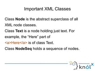 Xml Processing In Scala ODP