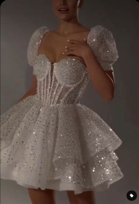 Bachelorette Party Robe De Mariée Courte Robe De Réception Robe De
