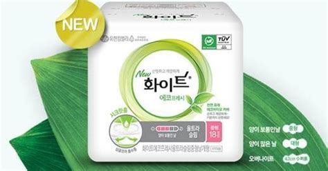 유한킴벌리 친자연 생리대 화이트 에코프레시 출시