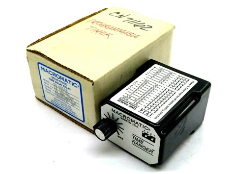 NEW MACROMATIC SS TIME DELAY RELAY SS SB Industrial Supply Inc