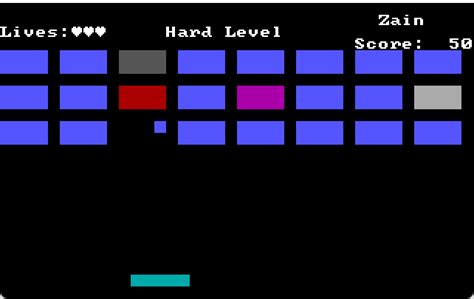 GitHub Zainulabideen Brick Breaker Game Is Consist Of A Simple Menu To Navigate Different