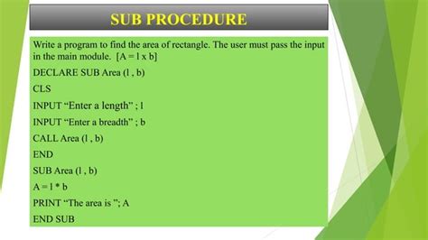 10 Modular Programming With Function And Sub Procedure Pptx Programming Languages Computing
