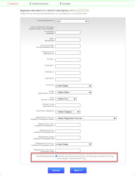 Validation Process For Document Signing Code Signing And Ev Code
