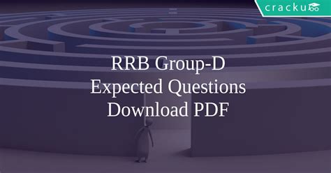 Rrb Group D Expected Questions Pdf Cracku
