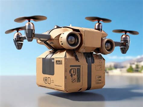 The Future Of Delivery Drones Stock Illustration Illustration Of Aerial Sustainability 313393387