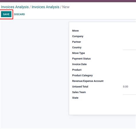15 Account New Record For Invoices Analysis Report Should Not Be