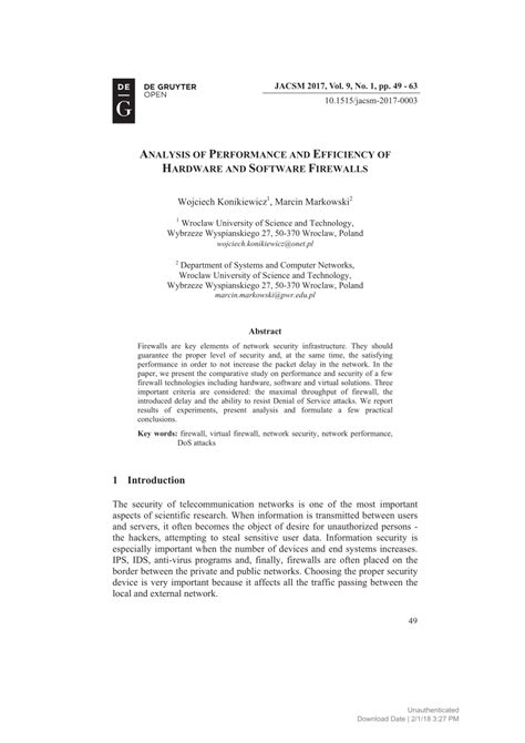 Pdf Analysis Of Performance And Efficiency Of Hardware And Software
