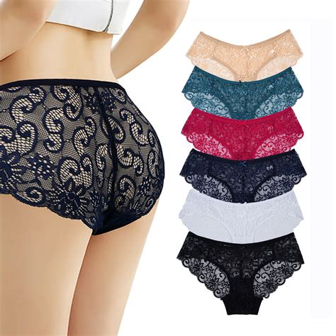 Sunm Boutique Womens Lace Thongs Cotton Underwear T Back Panties 8