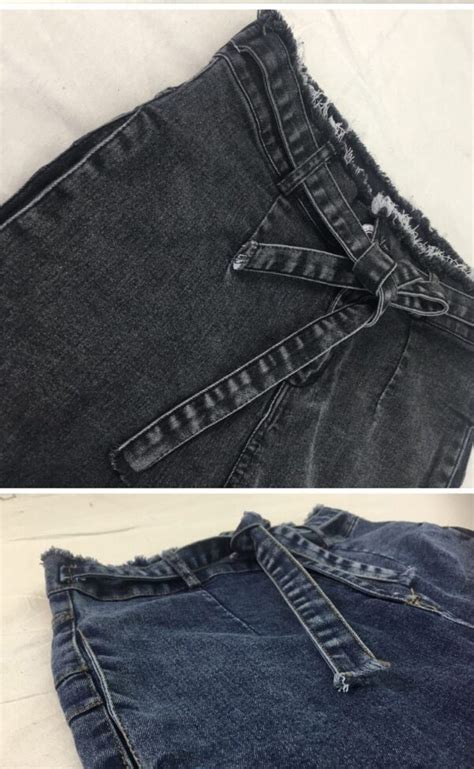 Bini Fashion Style Fringed Denim Jeans For Women