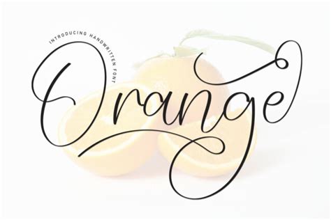 Orange Script Typeface Download Free Font