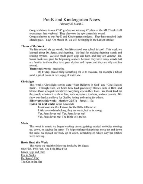 Newsletter Example Doc