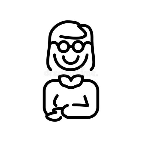 Nerd Icon Vector Isolated On White Background Nerd Sign Stock Vector Illustration Of Person