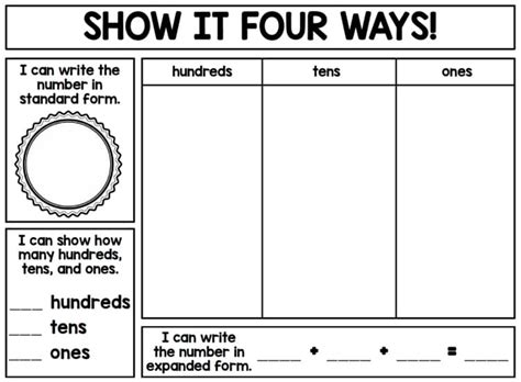 Place Value Mat Show 4 Ways By Catherine Arnold Tpt
