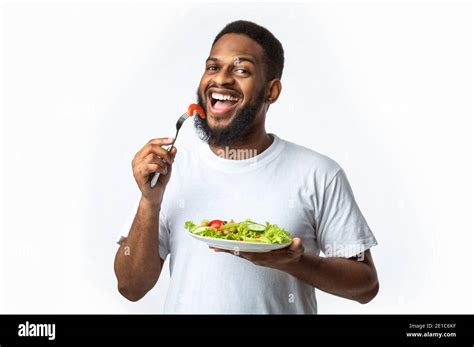 Happy Person Eating Healthy Meal Mental Strategies For Healthy Eating
