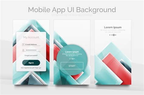 Premium Vector Mobile Background Ui